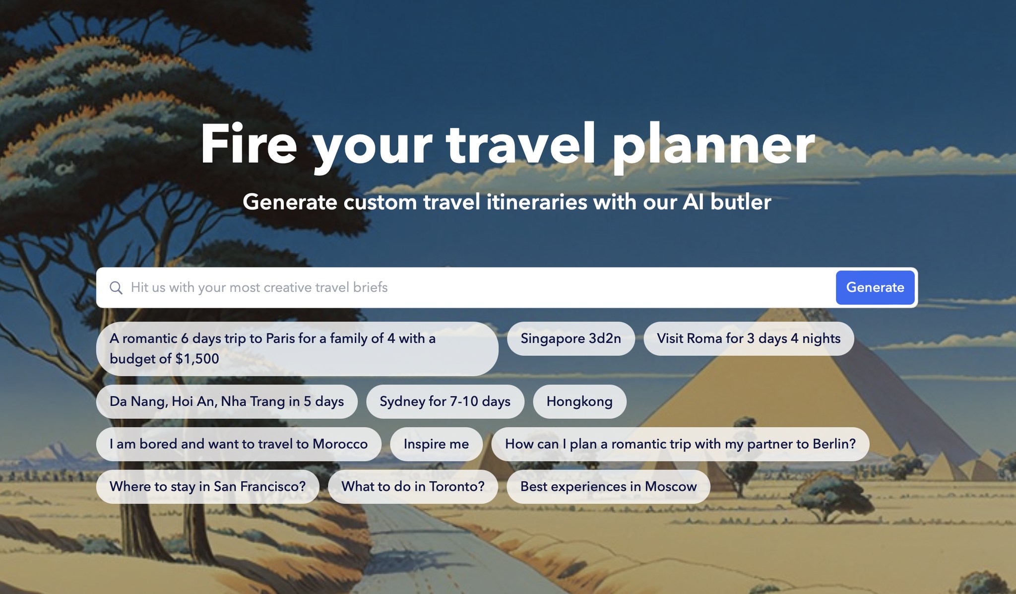 PlanTrips: Generate custom Travel Itineraries with AI butler (FREE ...