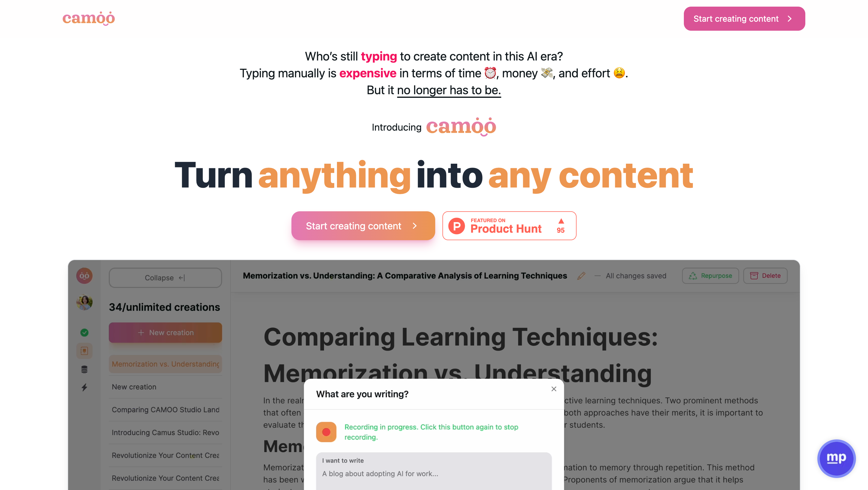 Camoo | SaaS AI Tools