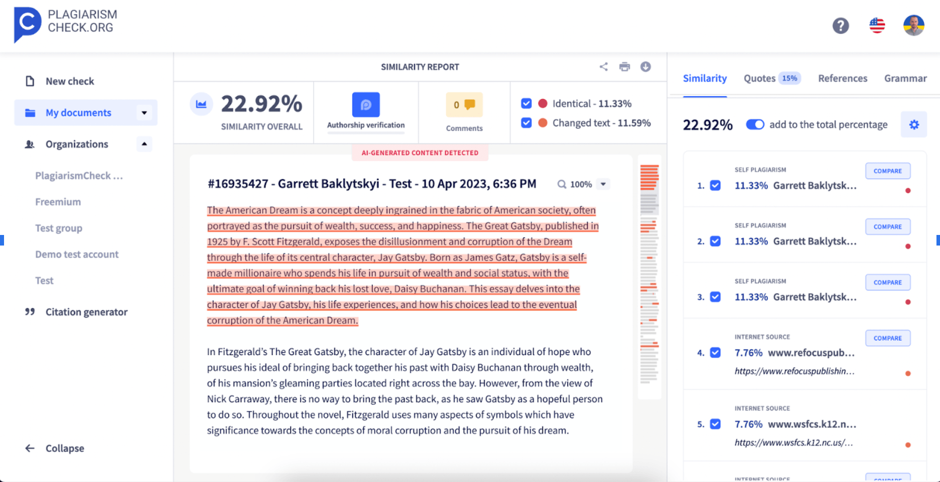 AI Content Detector | SaaS AI Tools
