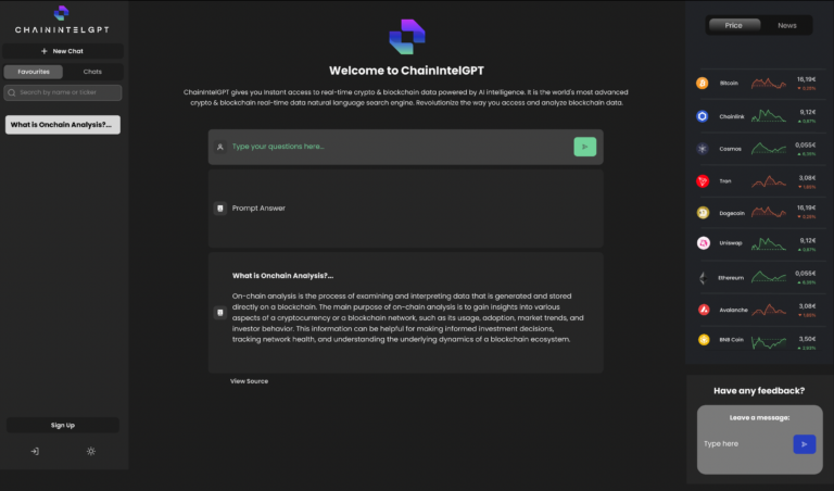 ChainIntelGPT | SaaS AI Tools