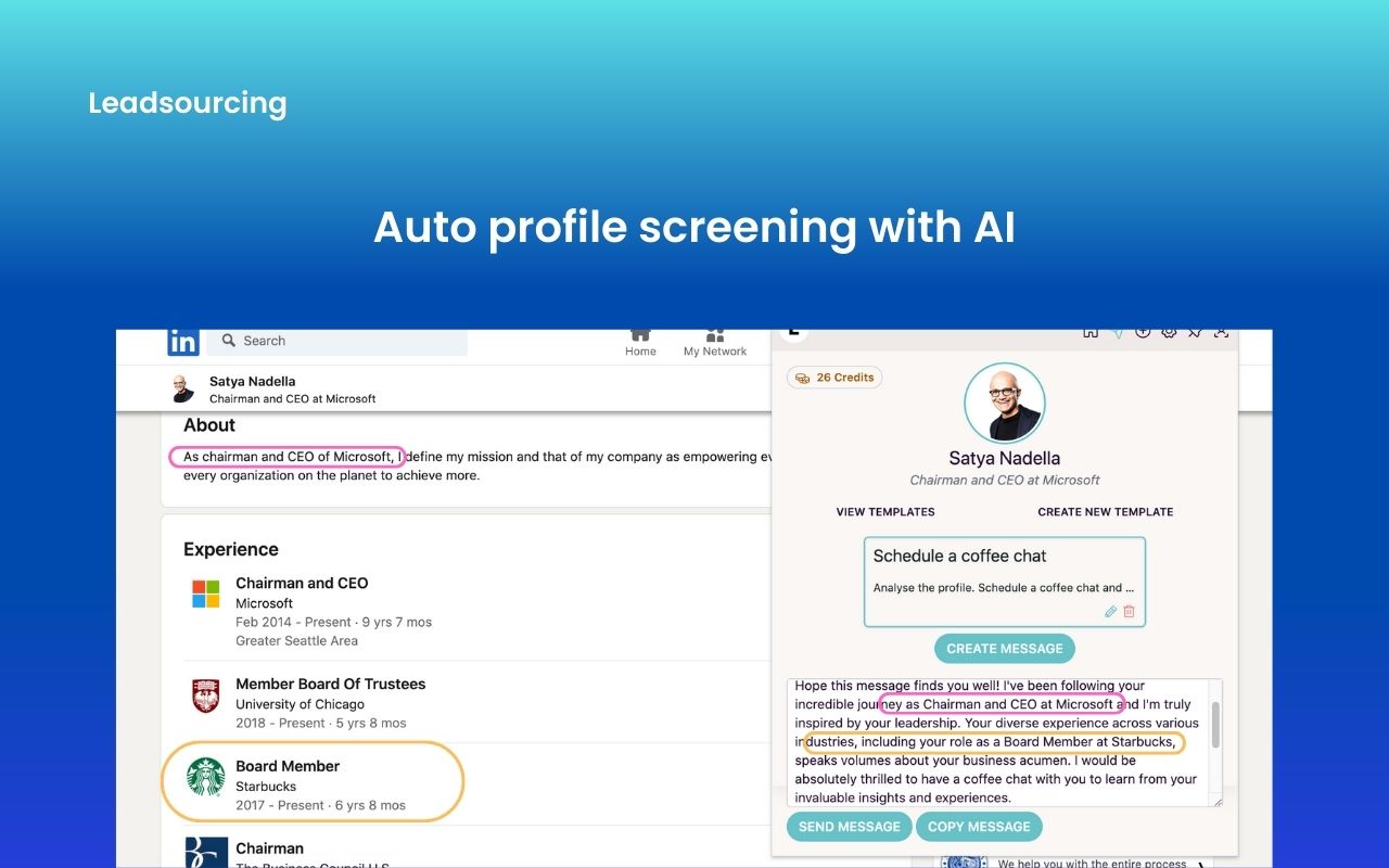 Leadsourcing - ChatGPT for LinkedIn | SaaS AI Tools