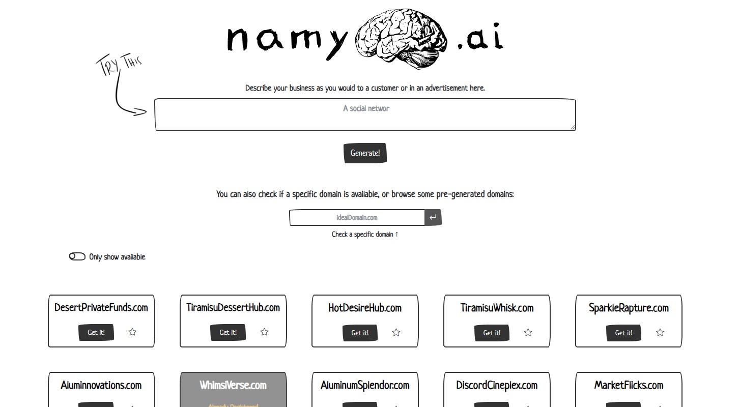 Namy.ai | SaaS AI Tools