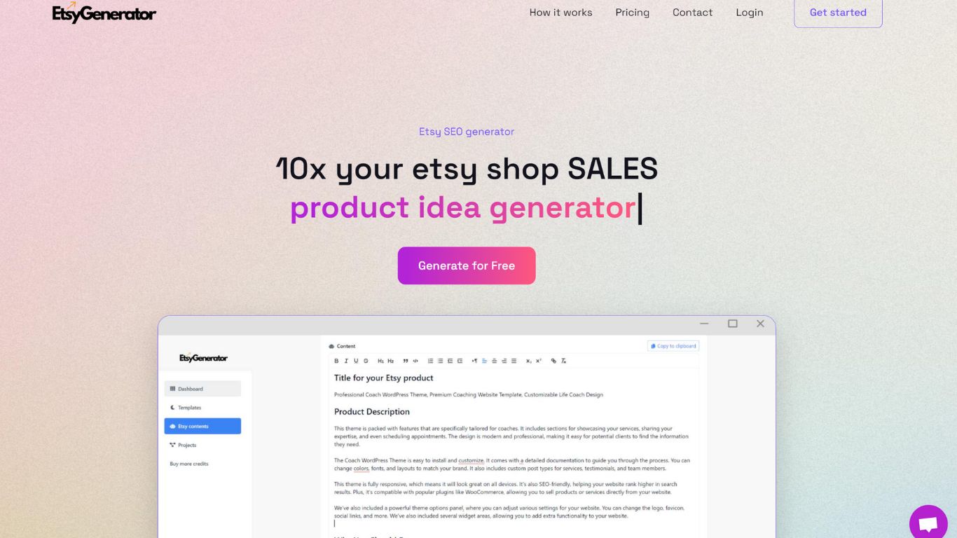 etsygenerator | SaaS AI Tools