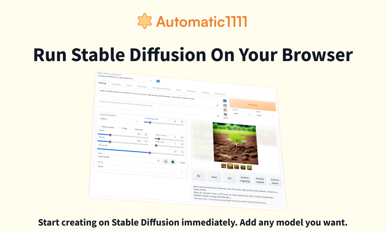 Automatic1111 App | SaaS AI Tools