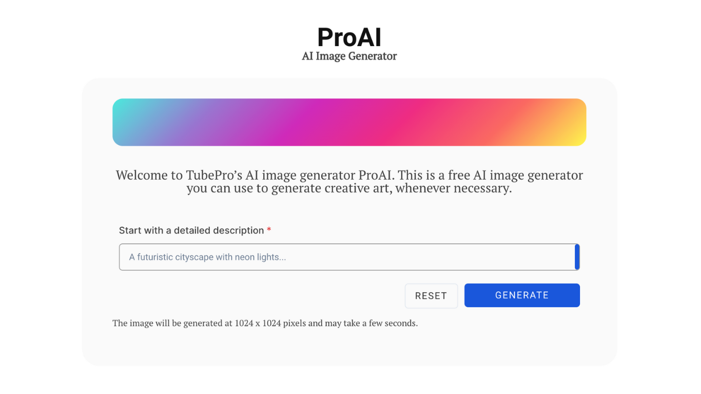 ProAI Image Generator | SaaS AI Tools