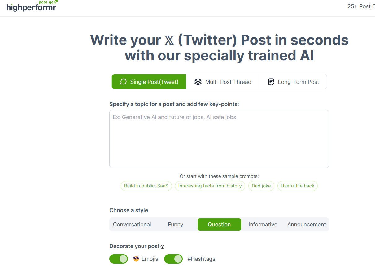 X(Twitter)Thread generator | SaaS AI Tools