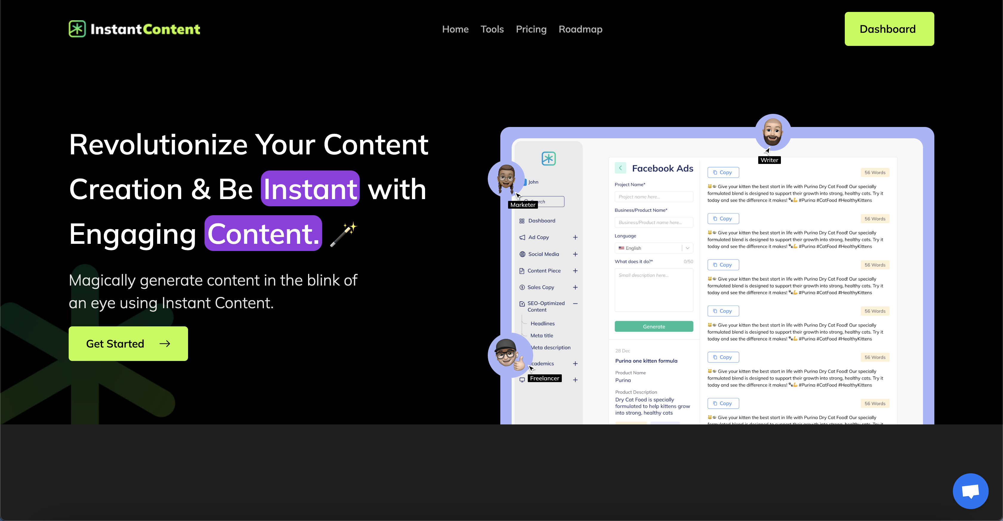 InstantContent | SaaS AI Tools