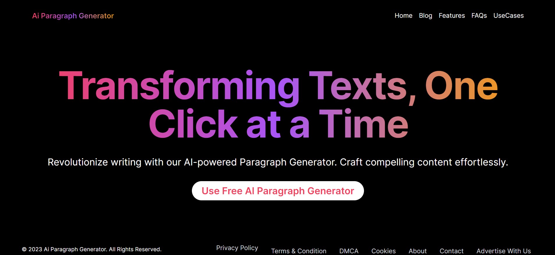 Ai Paragraph Generator | SaaS AI Tools