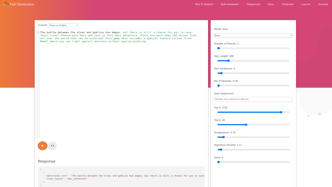 Text-Generator.io | SaaS AI Tools