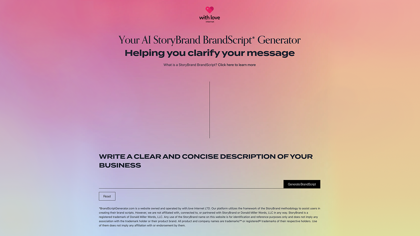 AI StoryBrand BrandScript Generator | SaaS AI Tools
