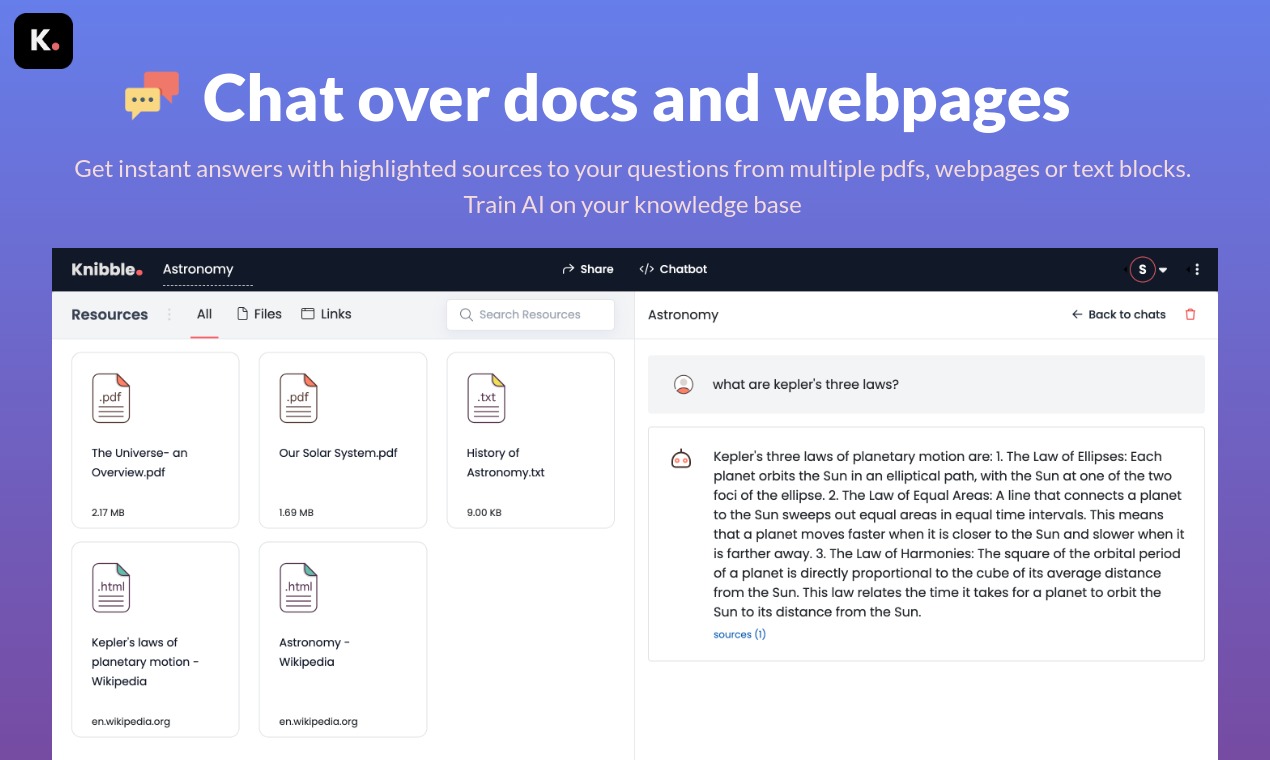 Knibble.AI | SaaS AI Tools