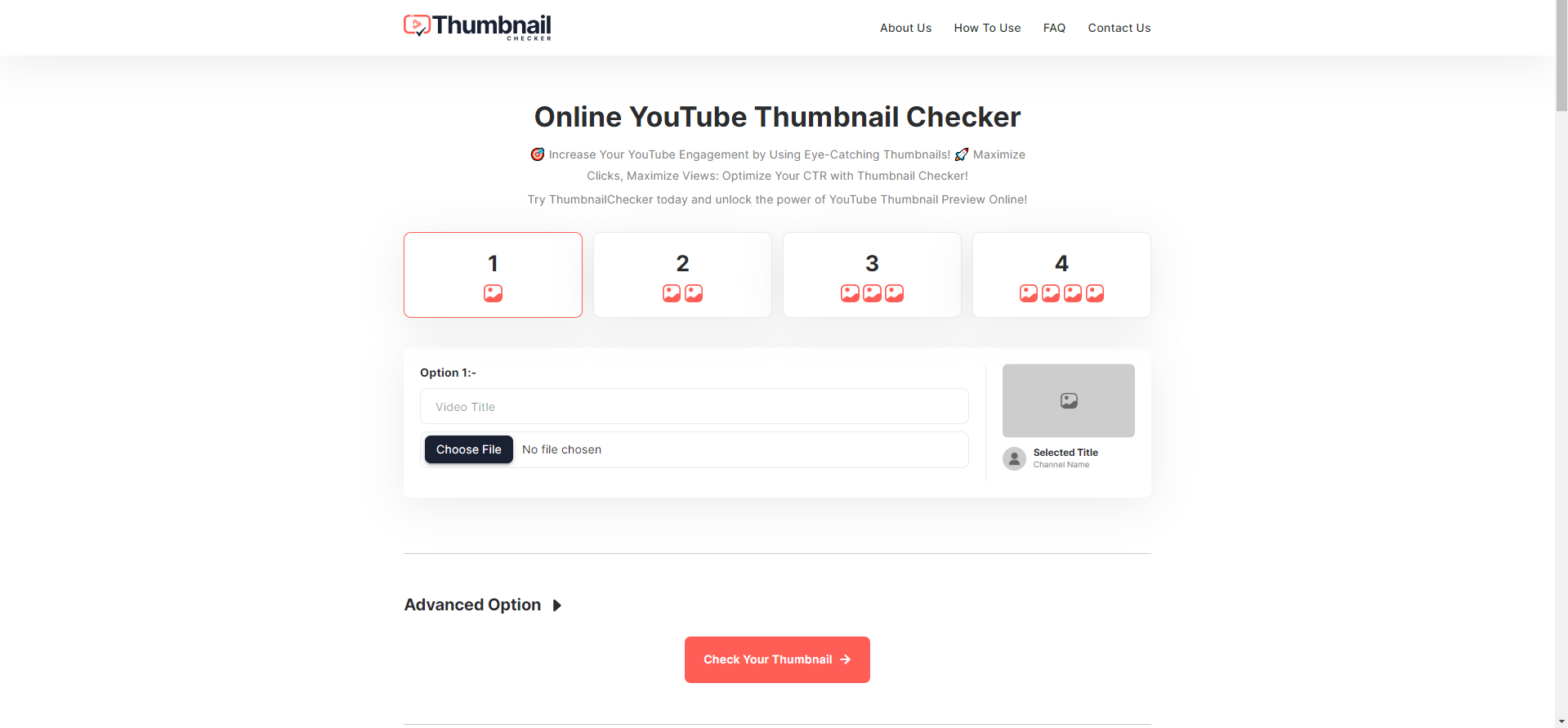 Online YouTube Thumbnail Checker | SaaS AI Tools