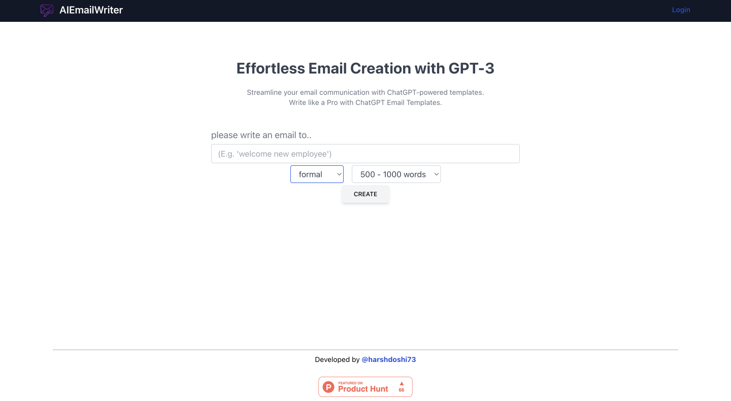 AI Email Creator | SaaS AI Tools