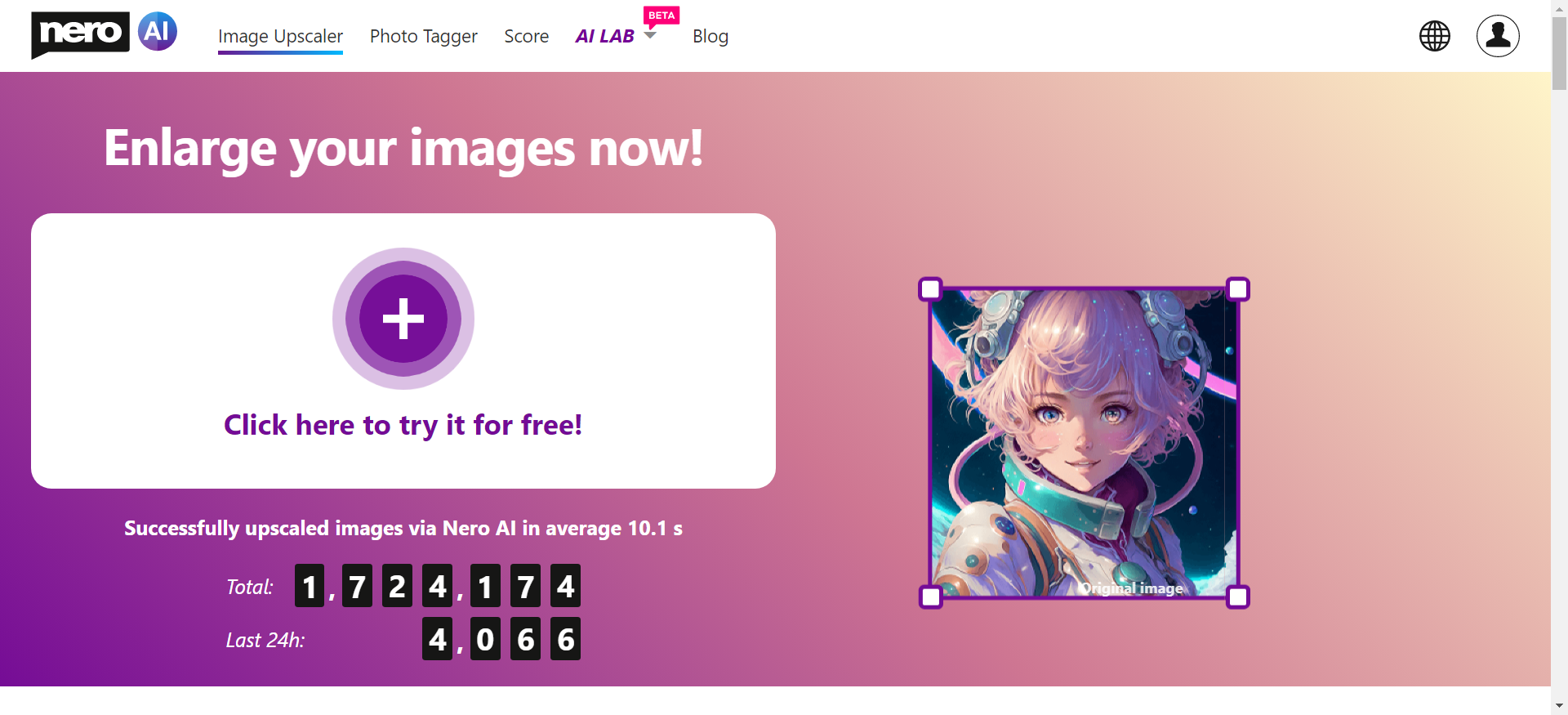 Nero Image Upscaler | SaaS AI Tools