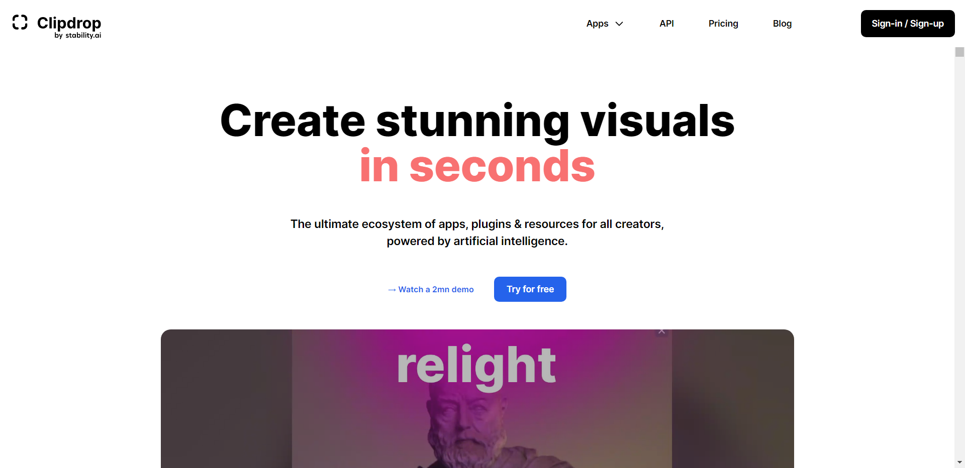 ClipDrop Replace Background | SaaS AI Tools