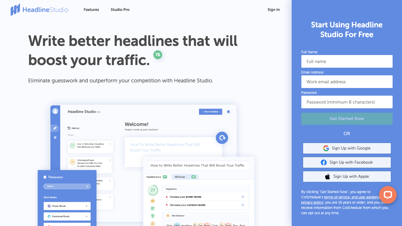 Headline Studio | SaaS AI Tools