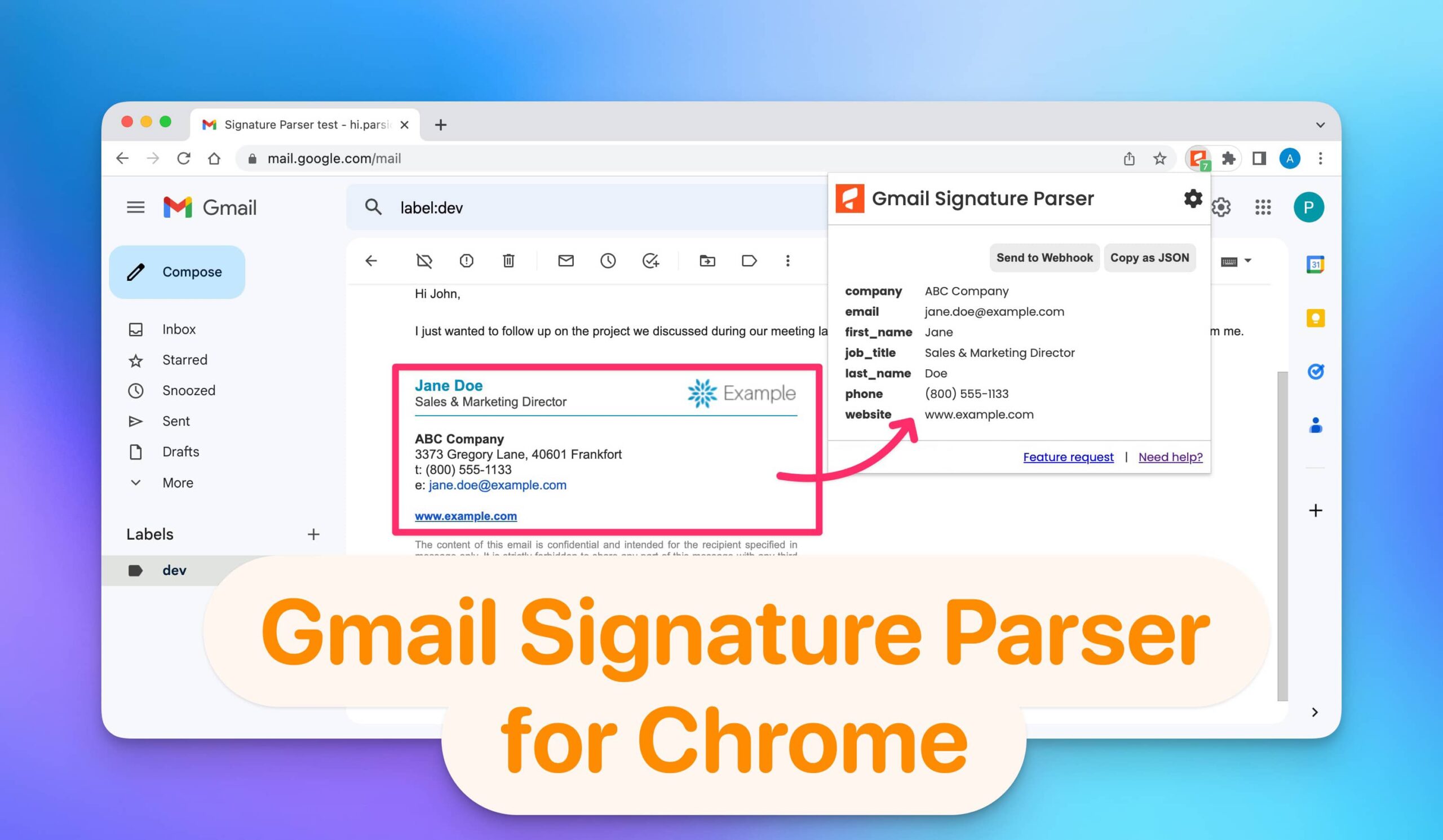 Email Signature Parser | SaaS AI Tools