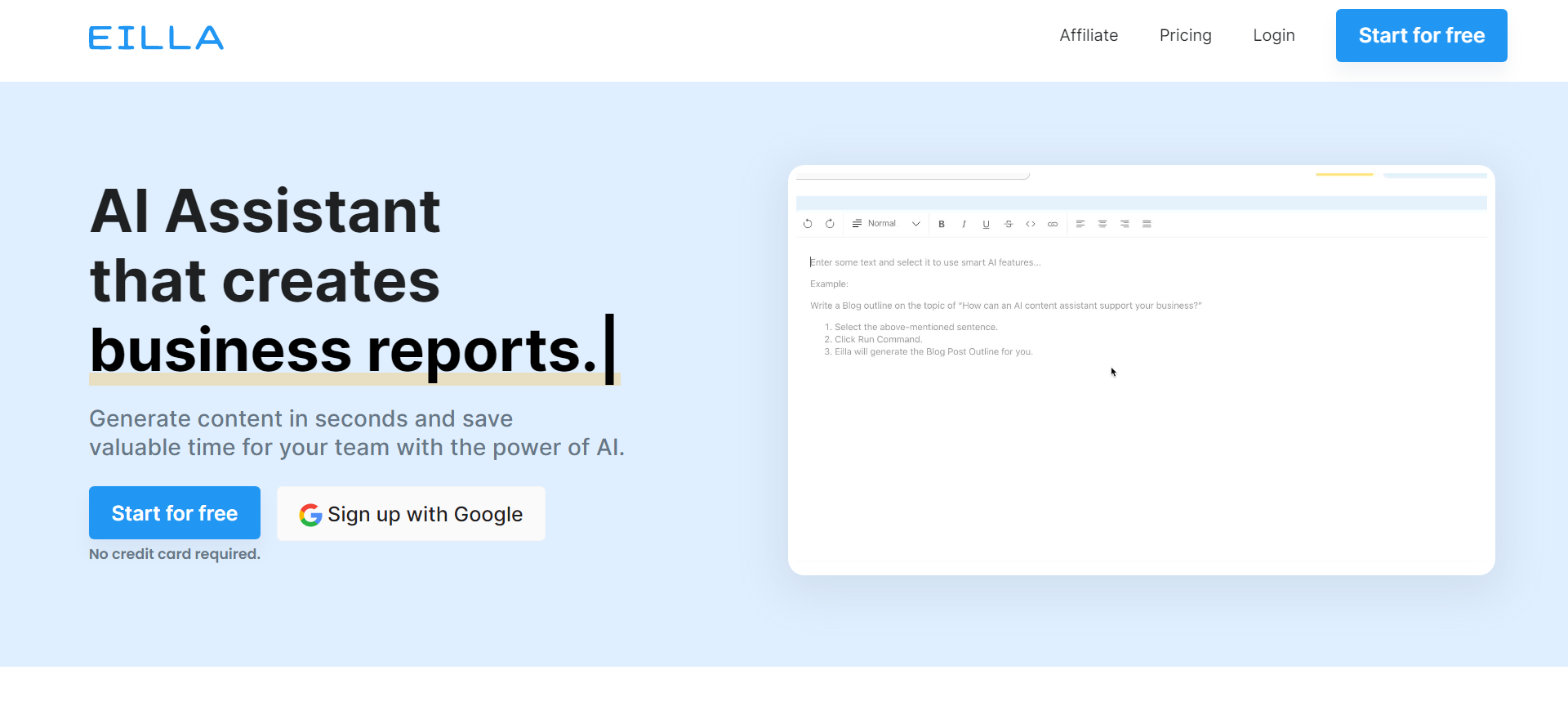 Eilla | SaaS AI Tools