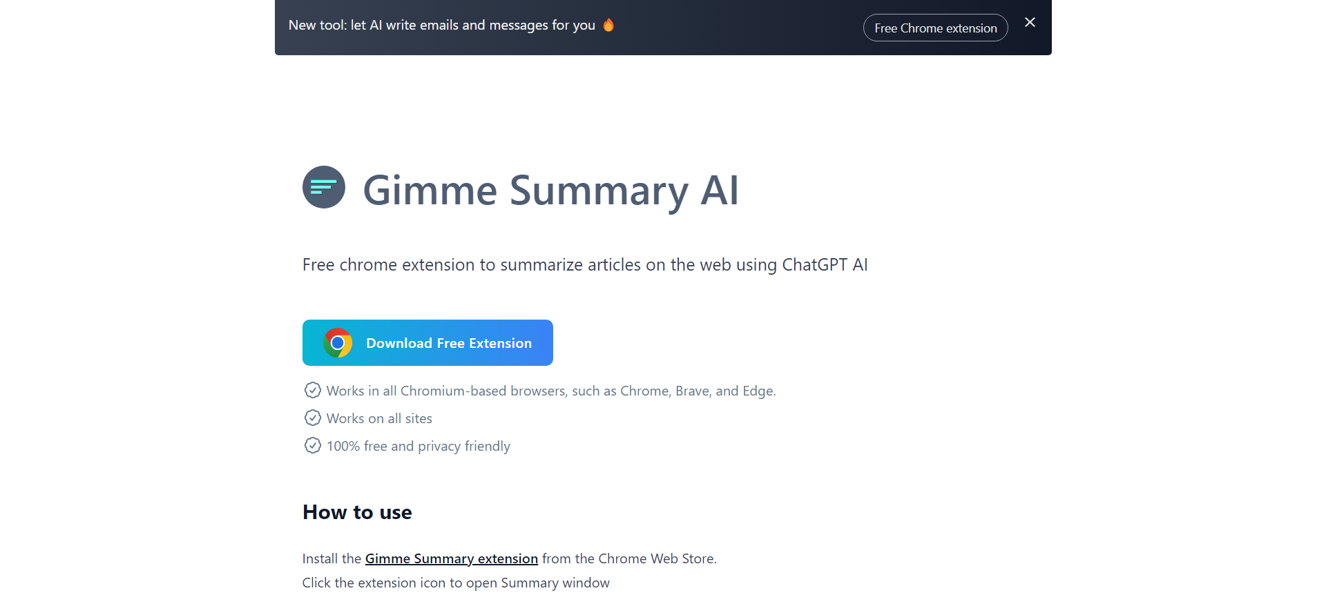 Gimme Summary AI | SaaS AI Tools