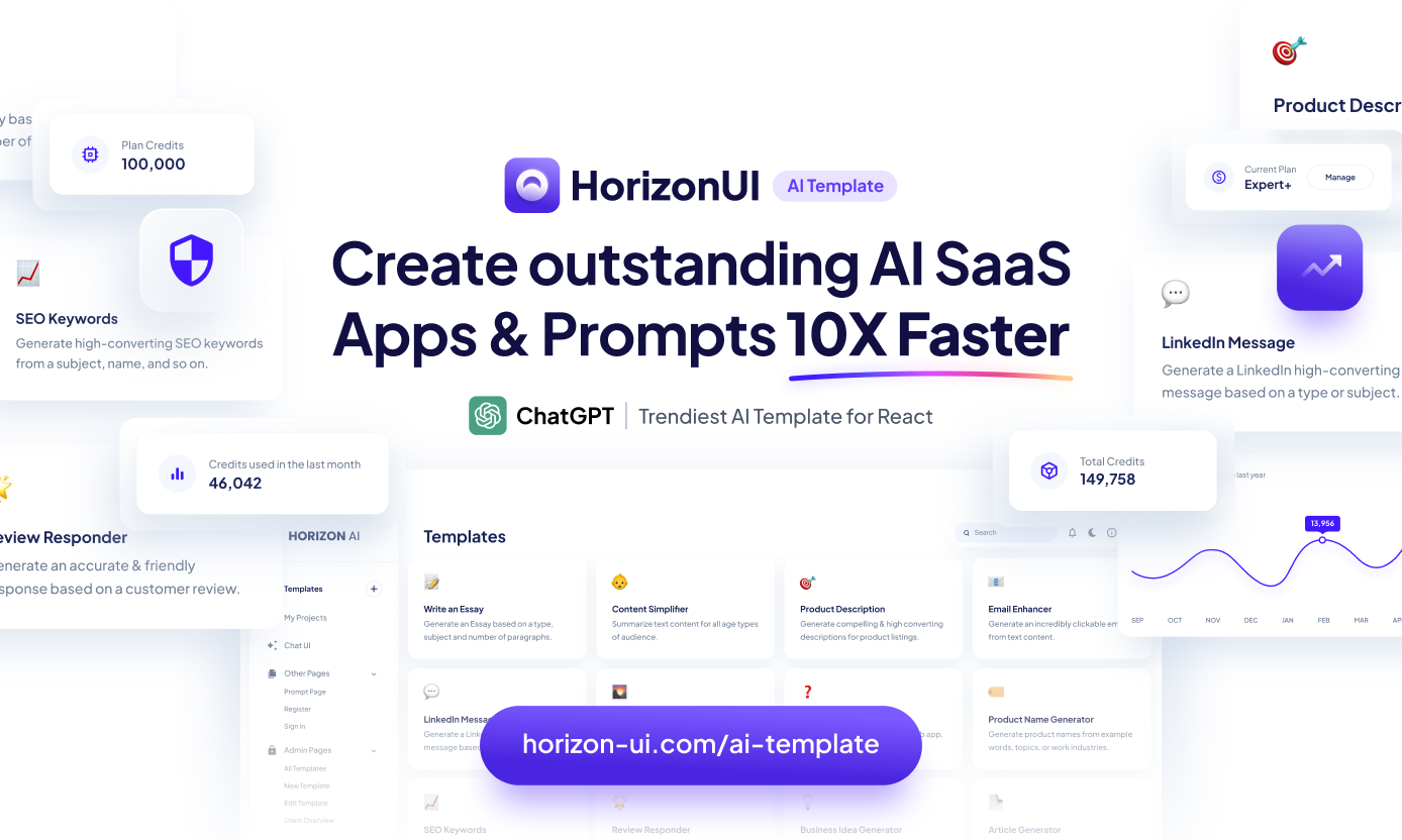 Horizon AI Template | SaaS AI Tools