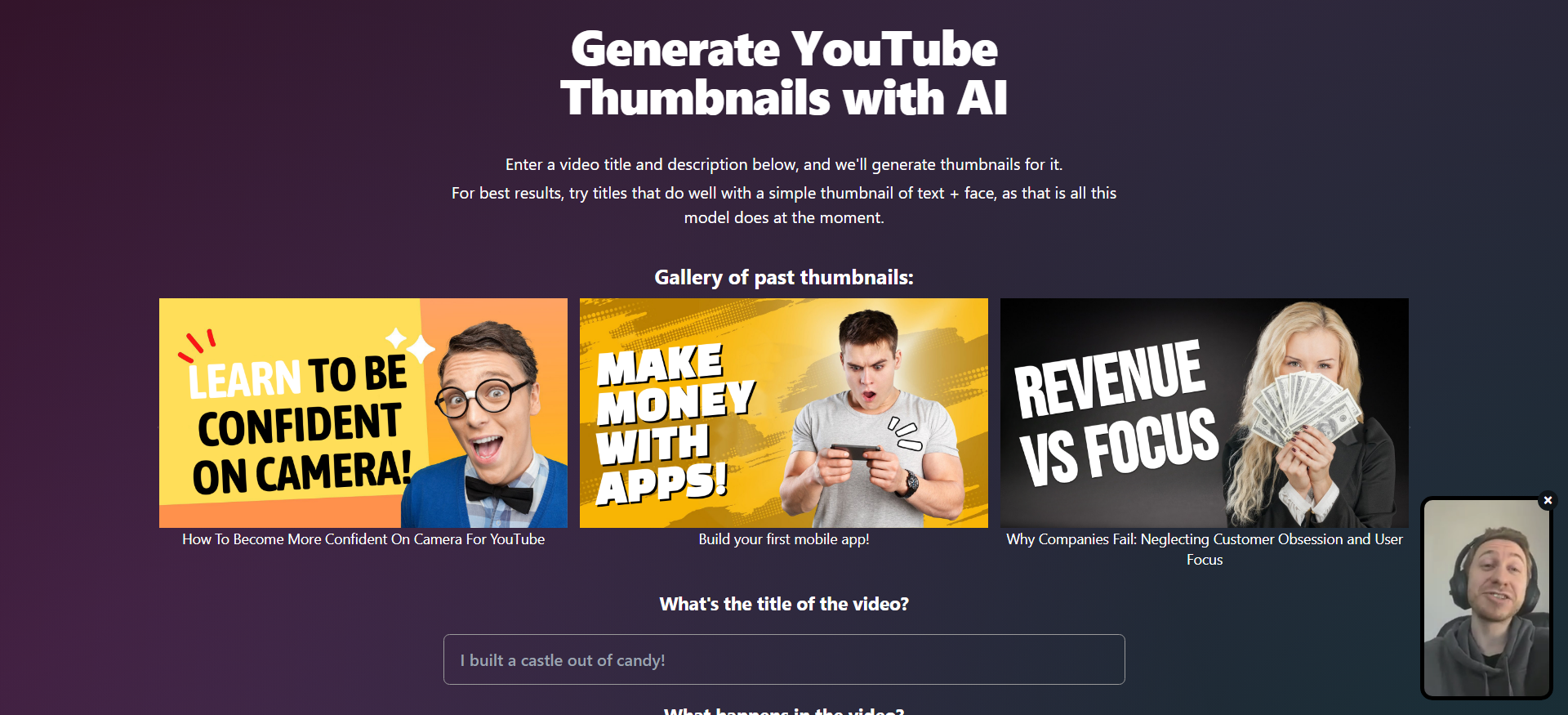 Magic Thumbnails | SaaS AI Tools