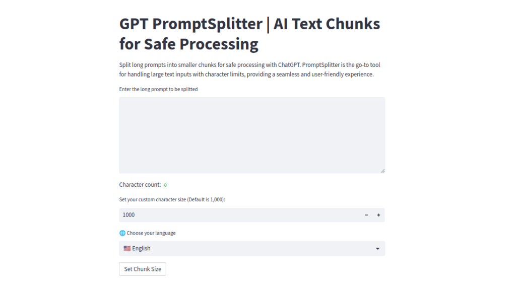 GPT PromptSplitter | SaaS AI Tools