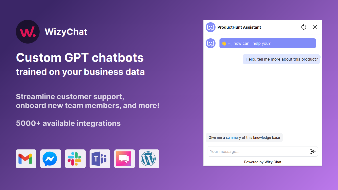 WizyChat AI | SaaS AI Tools