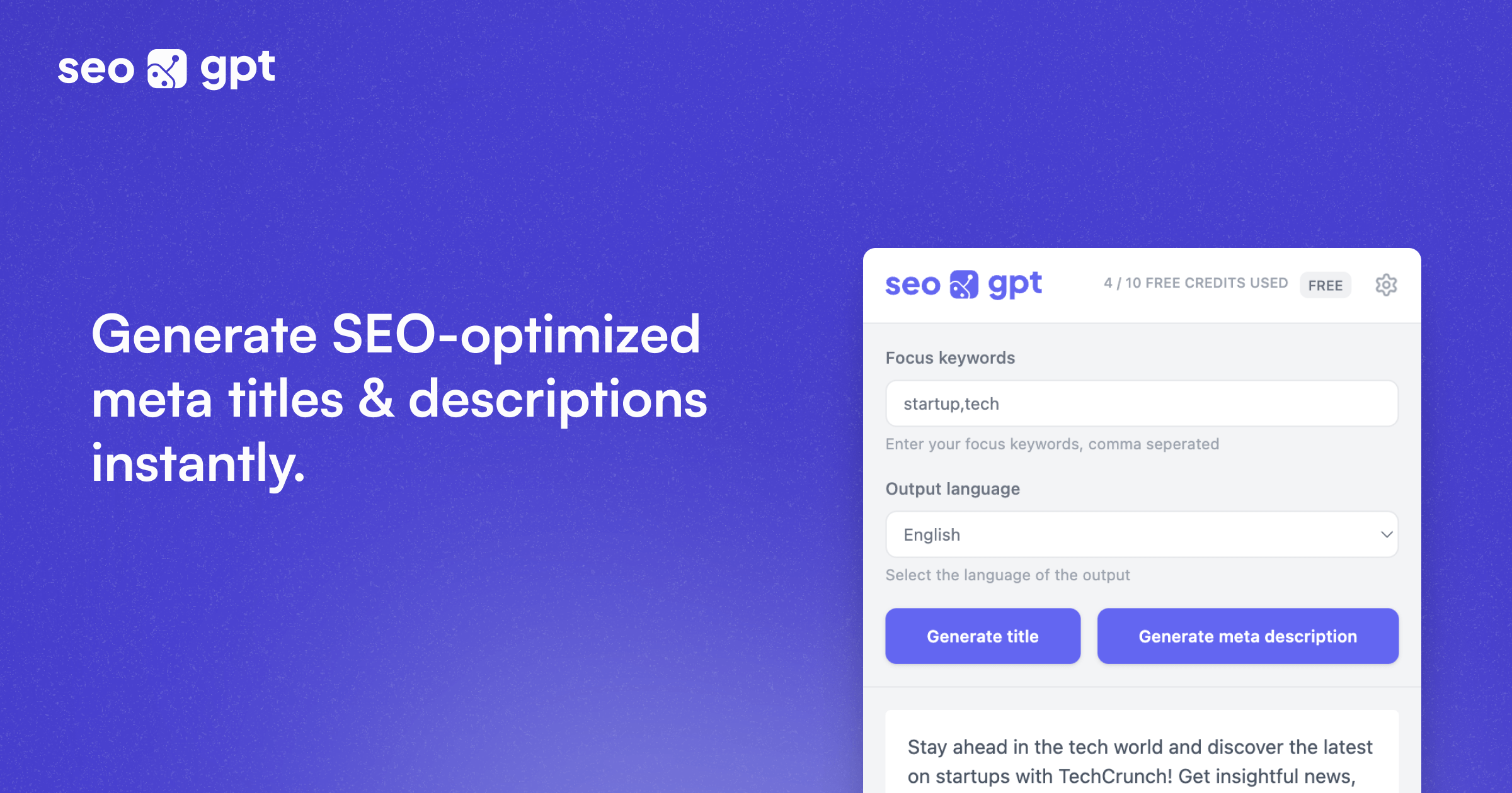 SEO/GPT | SaaS AI Tools