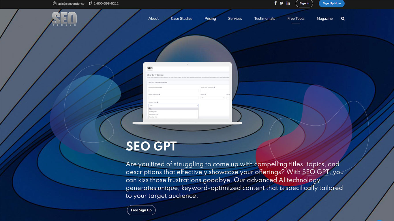 SEO GPT | SaaS AI Tools