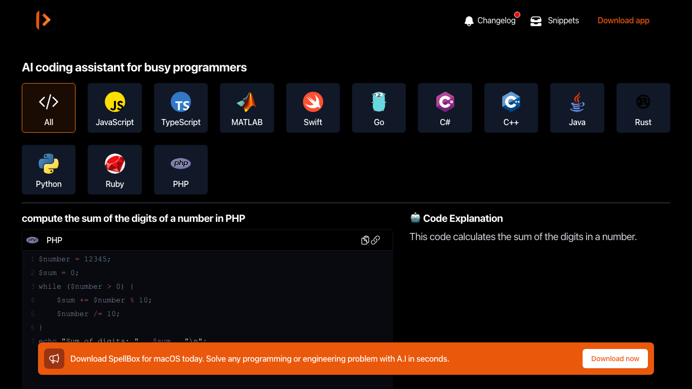 Spellbox | SaaS AI Tools