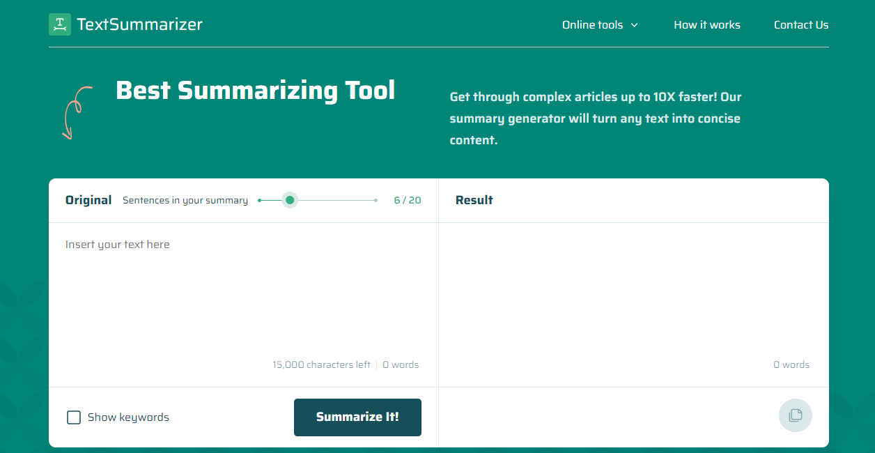 Textsummarizer | SaaS AI Tools