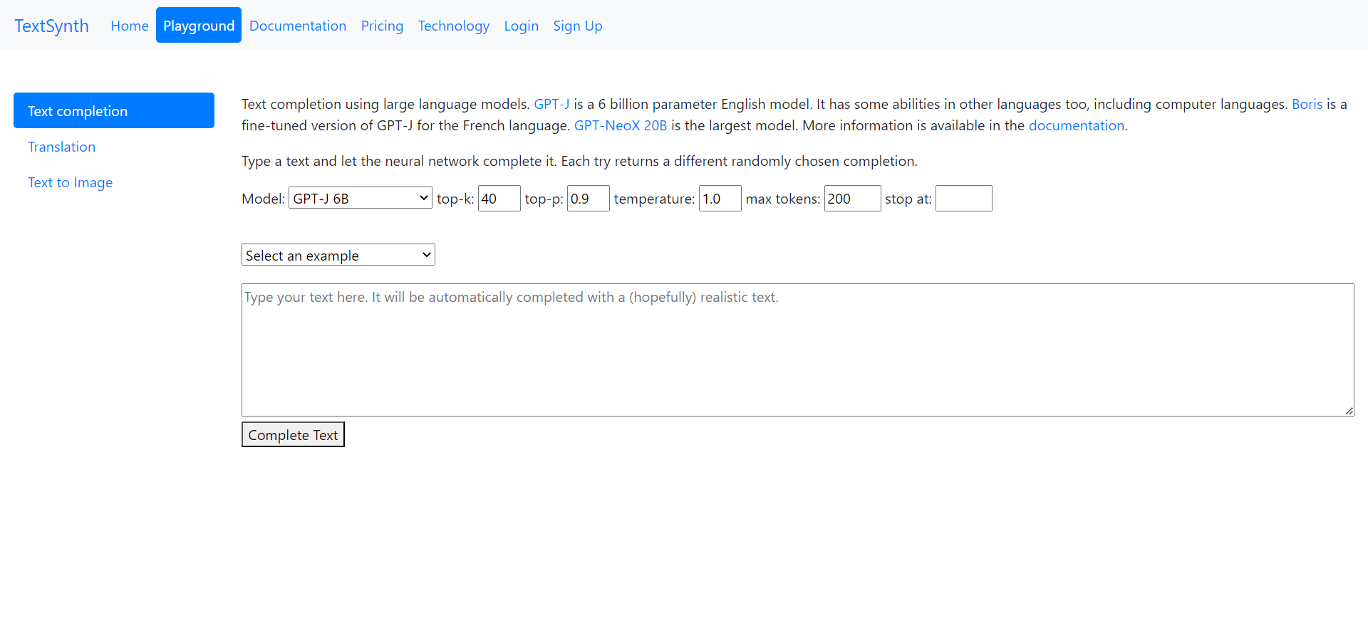 TextSynth | SaaS AI Tools