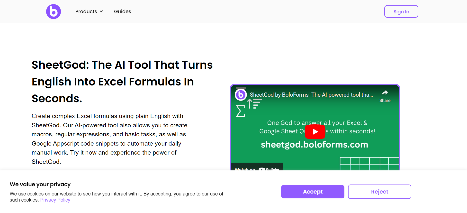 SheetGod | SaaS AI Tools