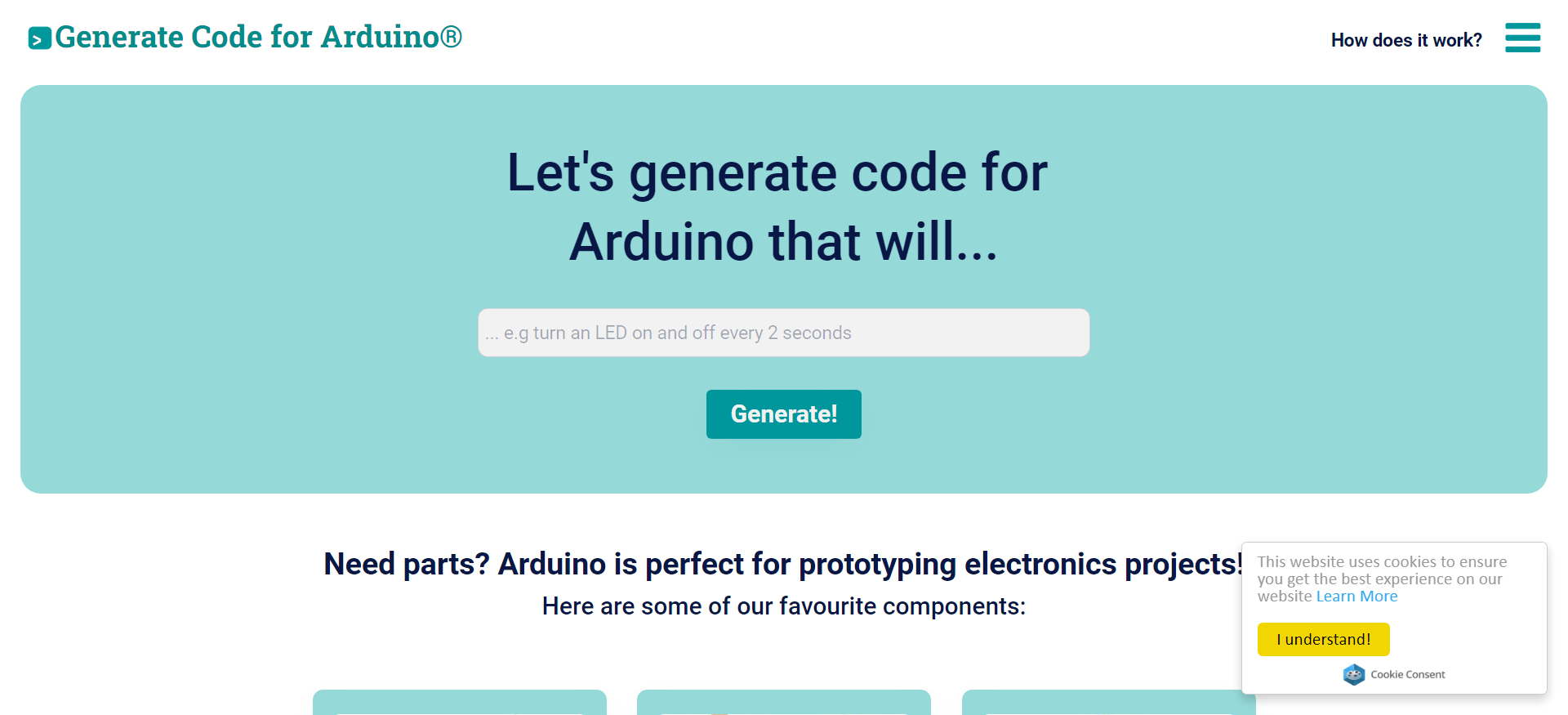 Duino Code Generator | SaaS AI Tools