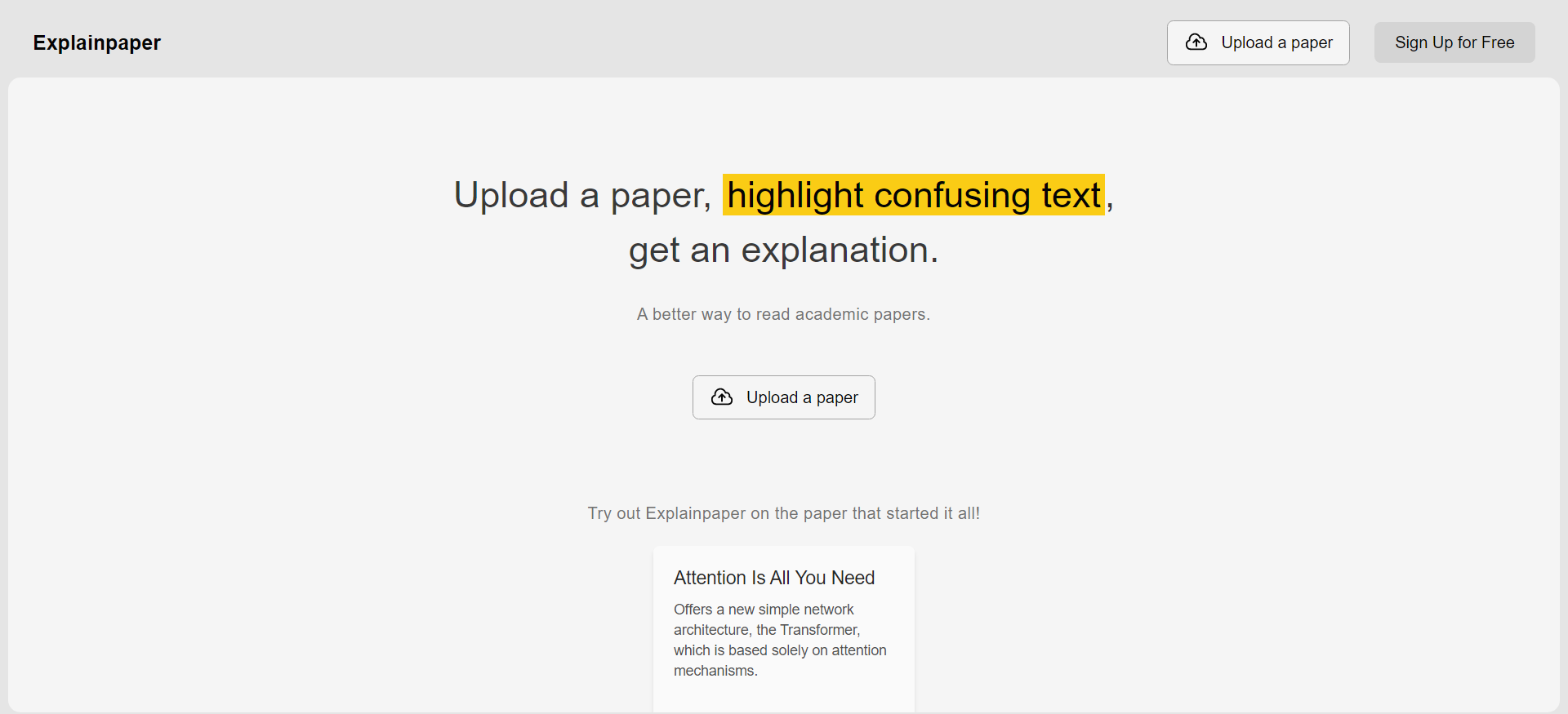 Explainpaper | SaaS AI Tools