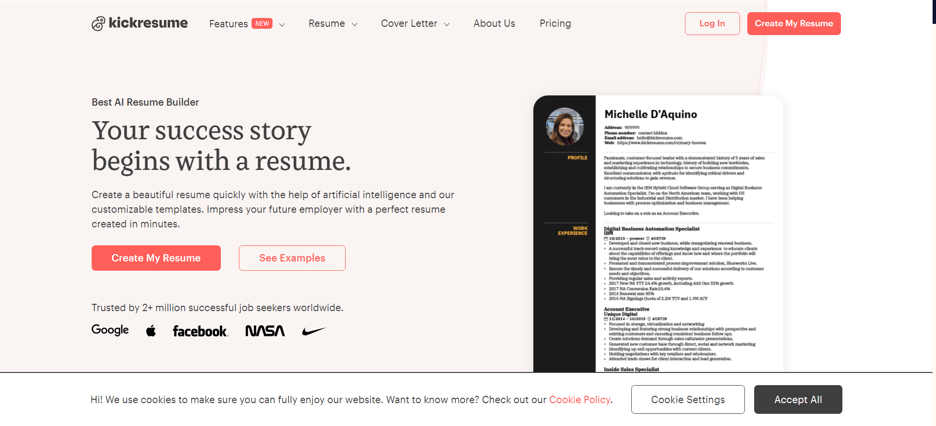 Kickresume | SaaS AI Tools
