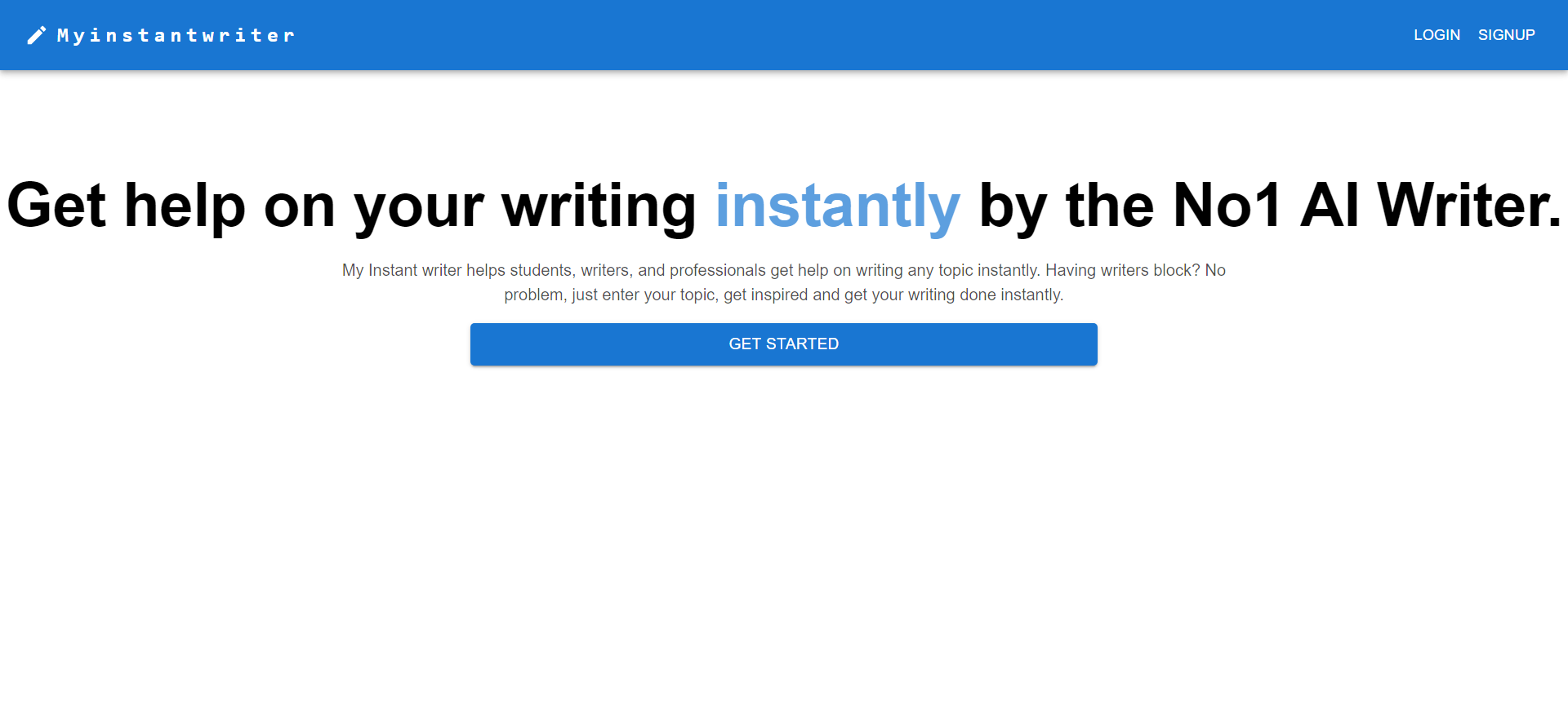 My Instant Writer | SaaS AI Tools