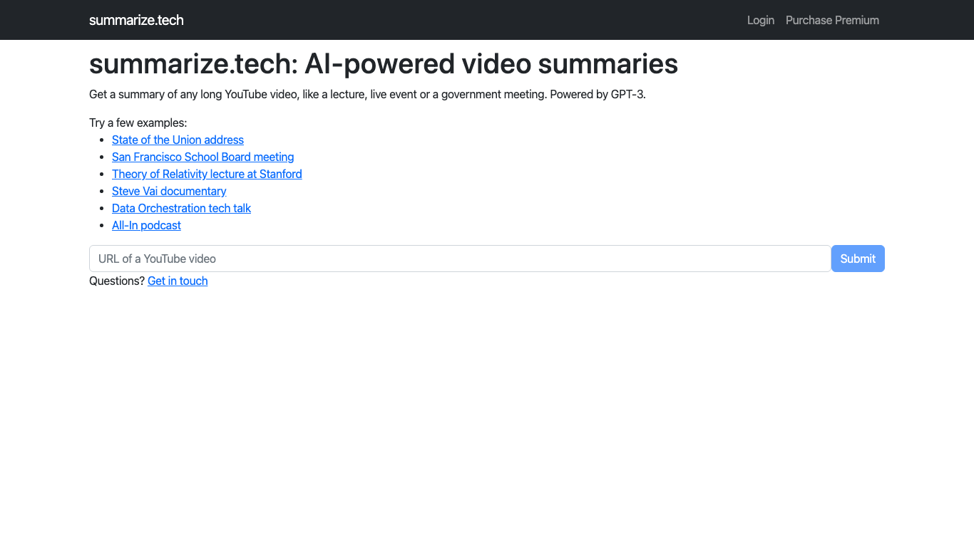 Summarize Tech | SaaS AI Tools