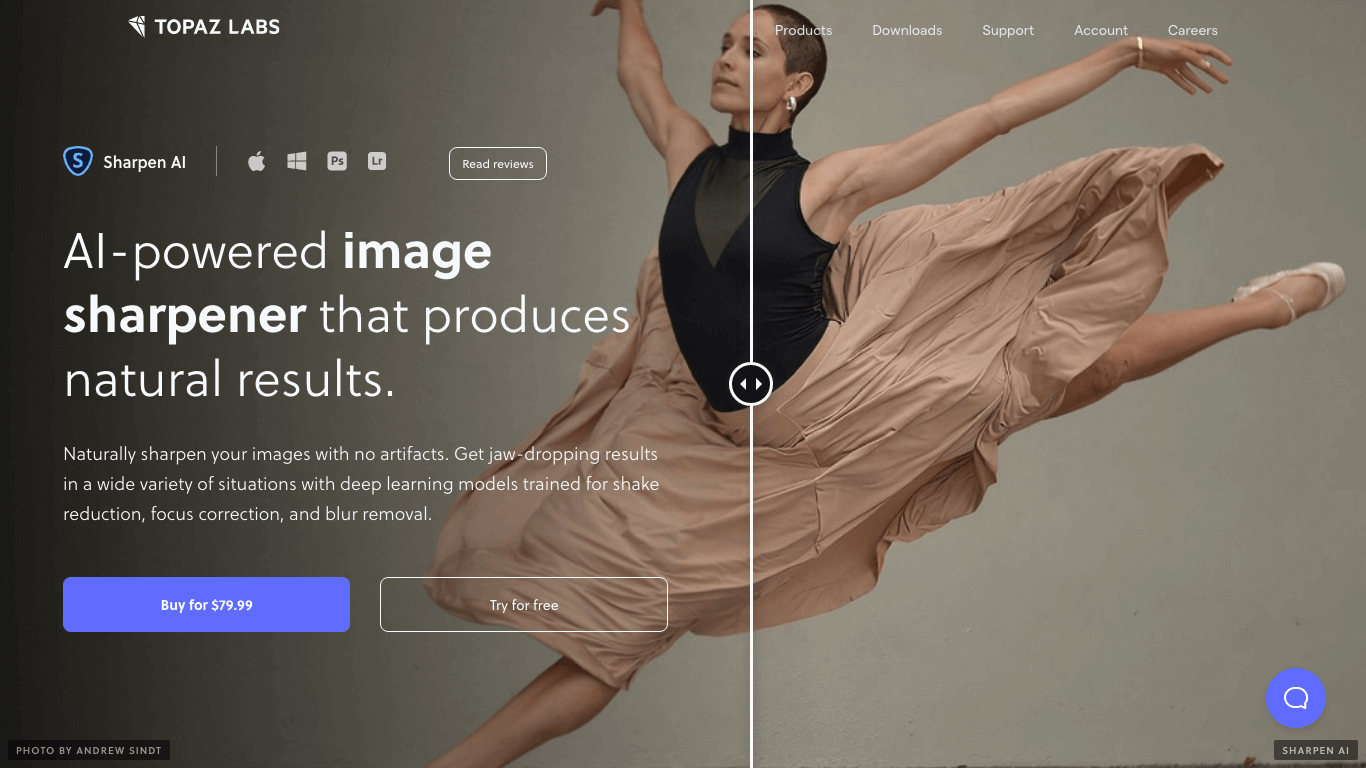 Topaz Sharpen AI | SaaS AI Tools