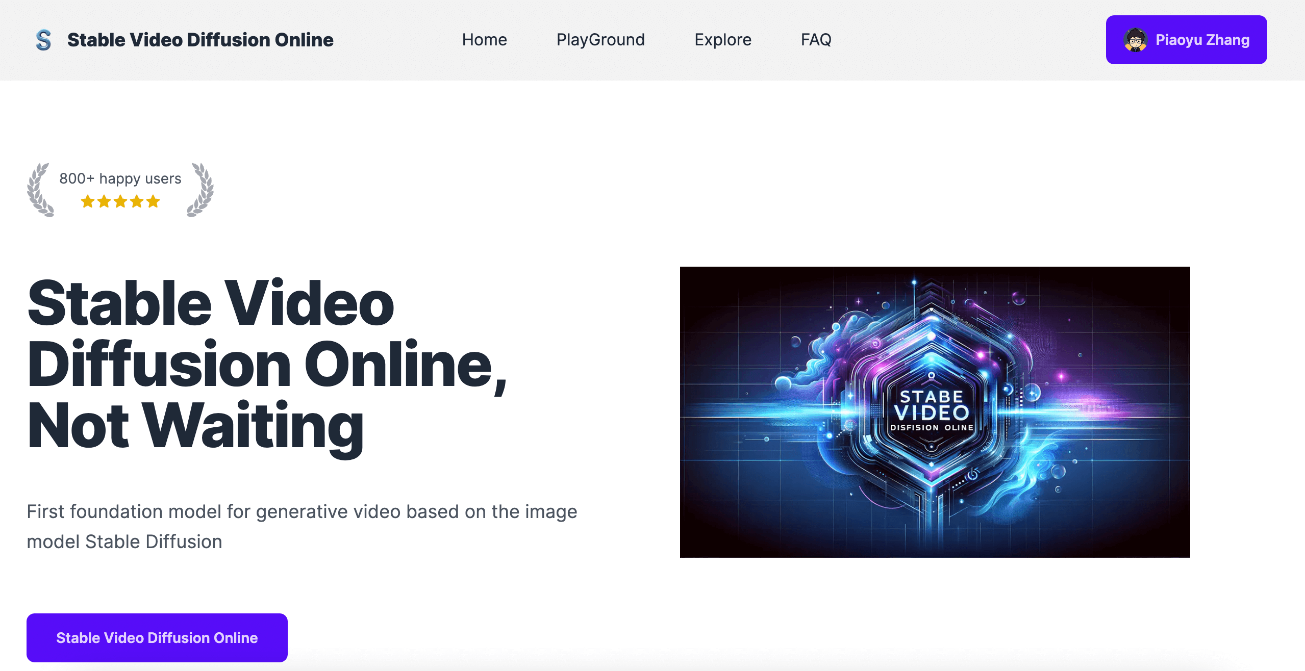 Stable Video Diffusion Online | SaaS AI Tools
