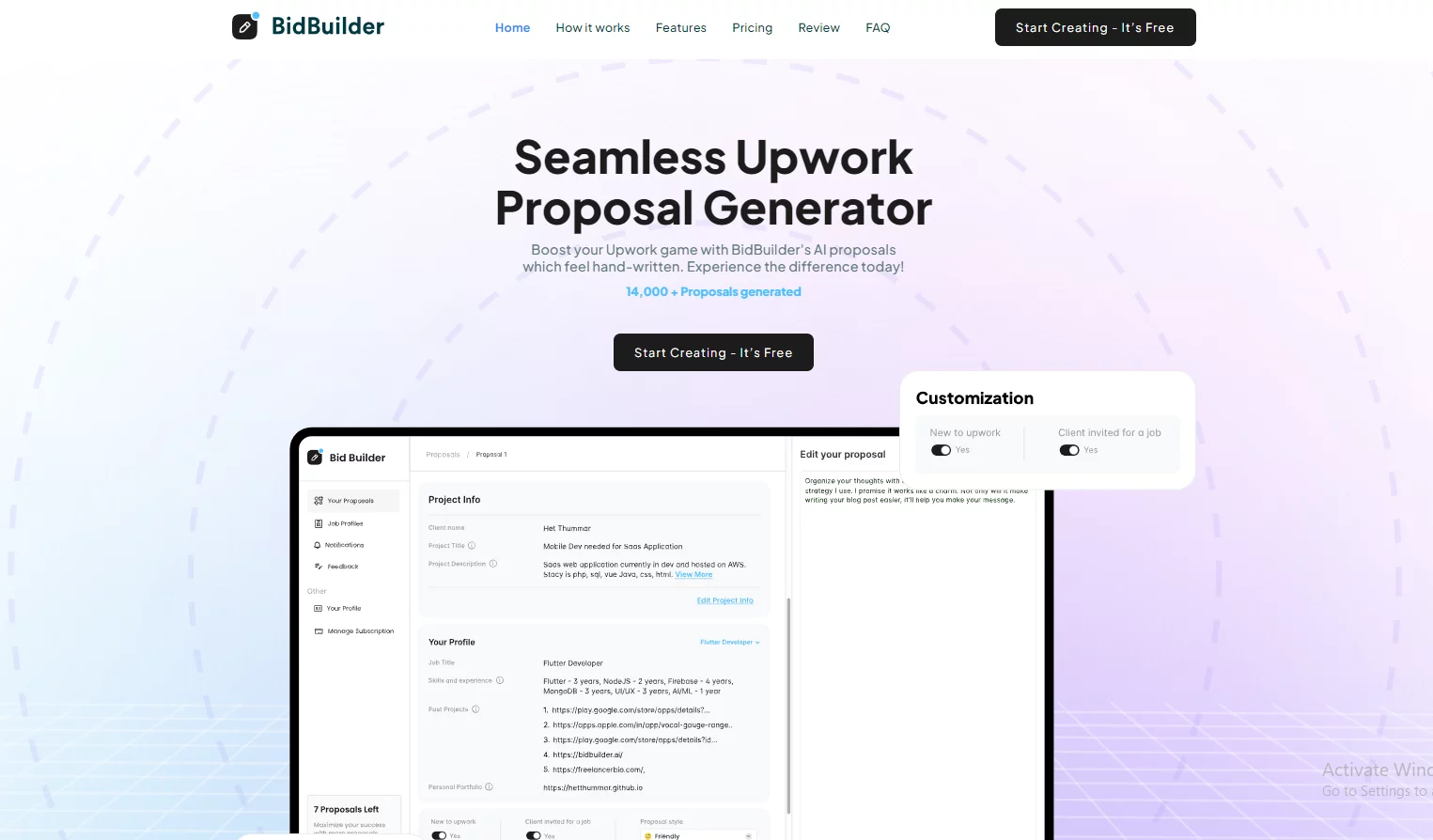 BidBuilder | SaaS AI Tools