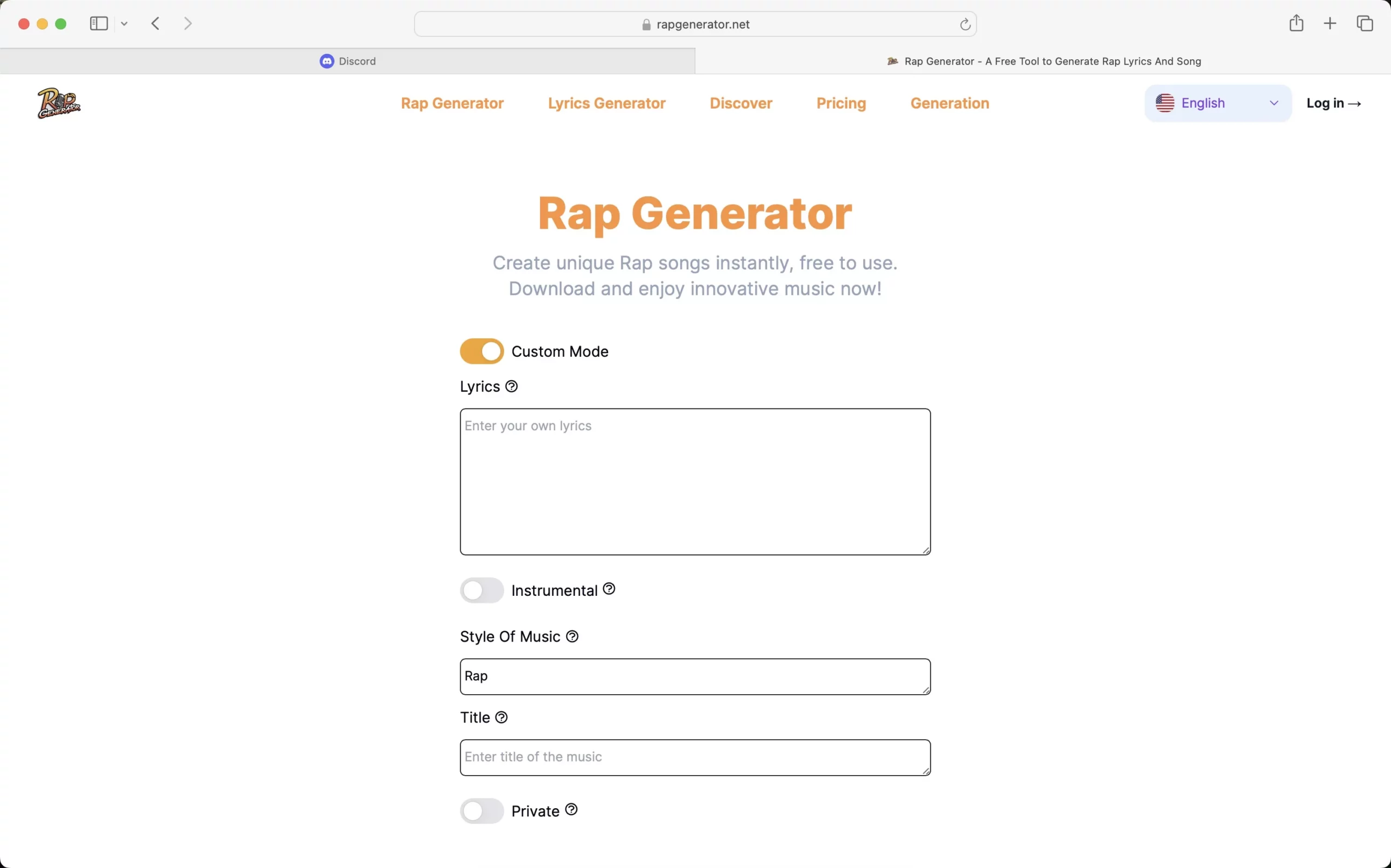 Rap Generator | SaaS AI Tools