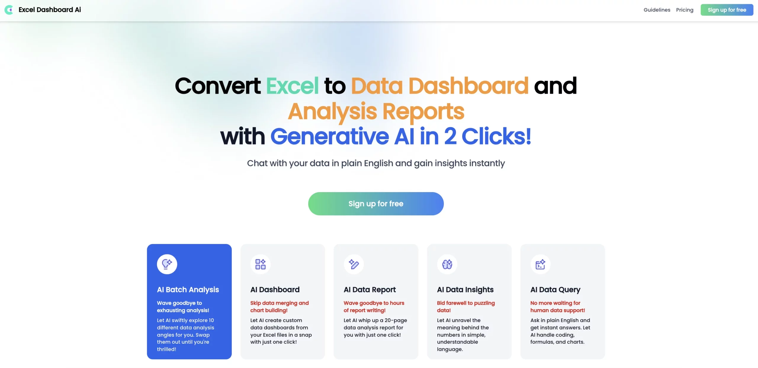 Excel Dashboard Ai | SaaS AI Tools