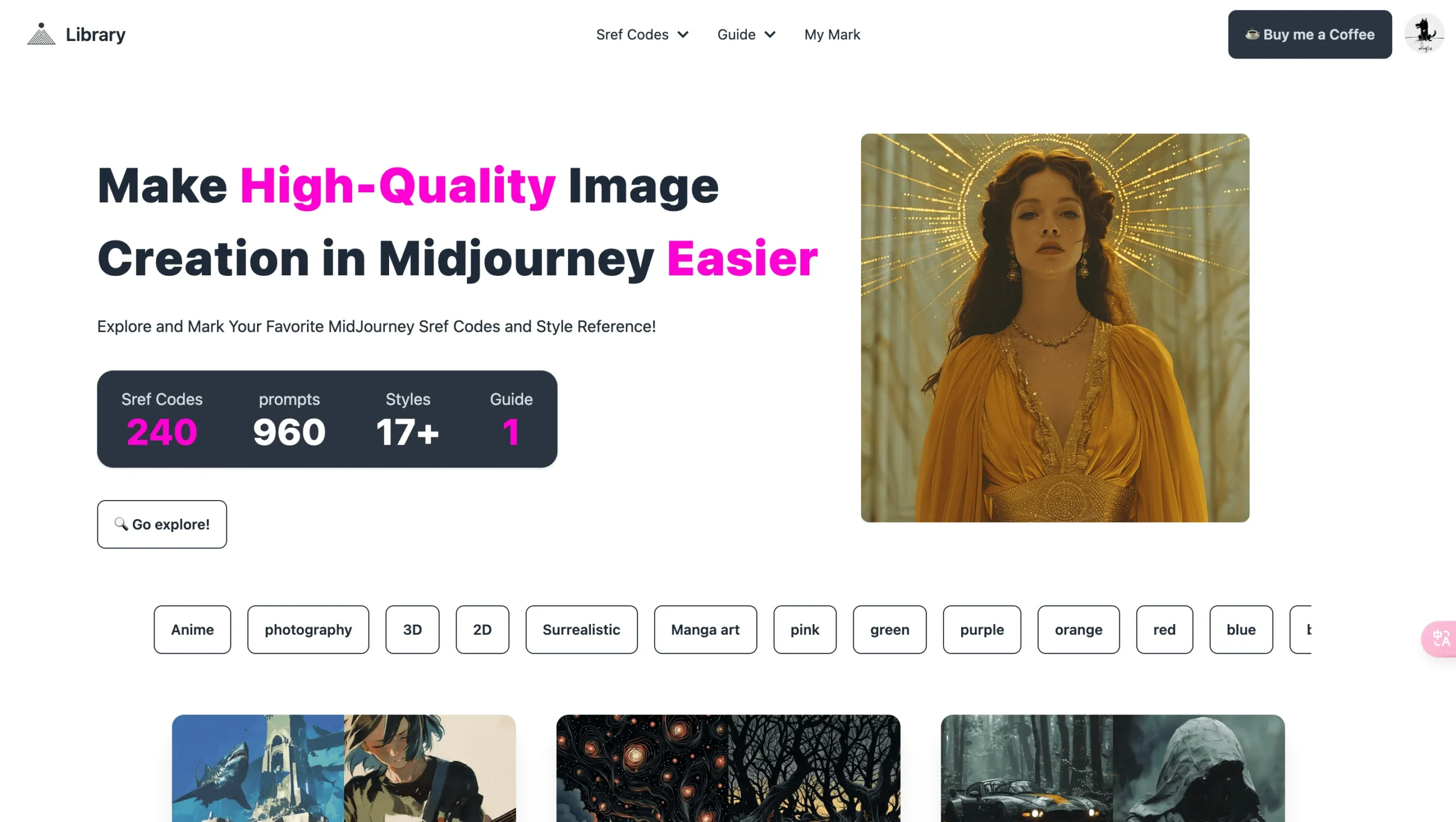 Midjourney SREF Codes Library and Style Reference Prompts | SaaS AI Tools