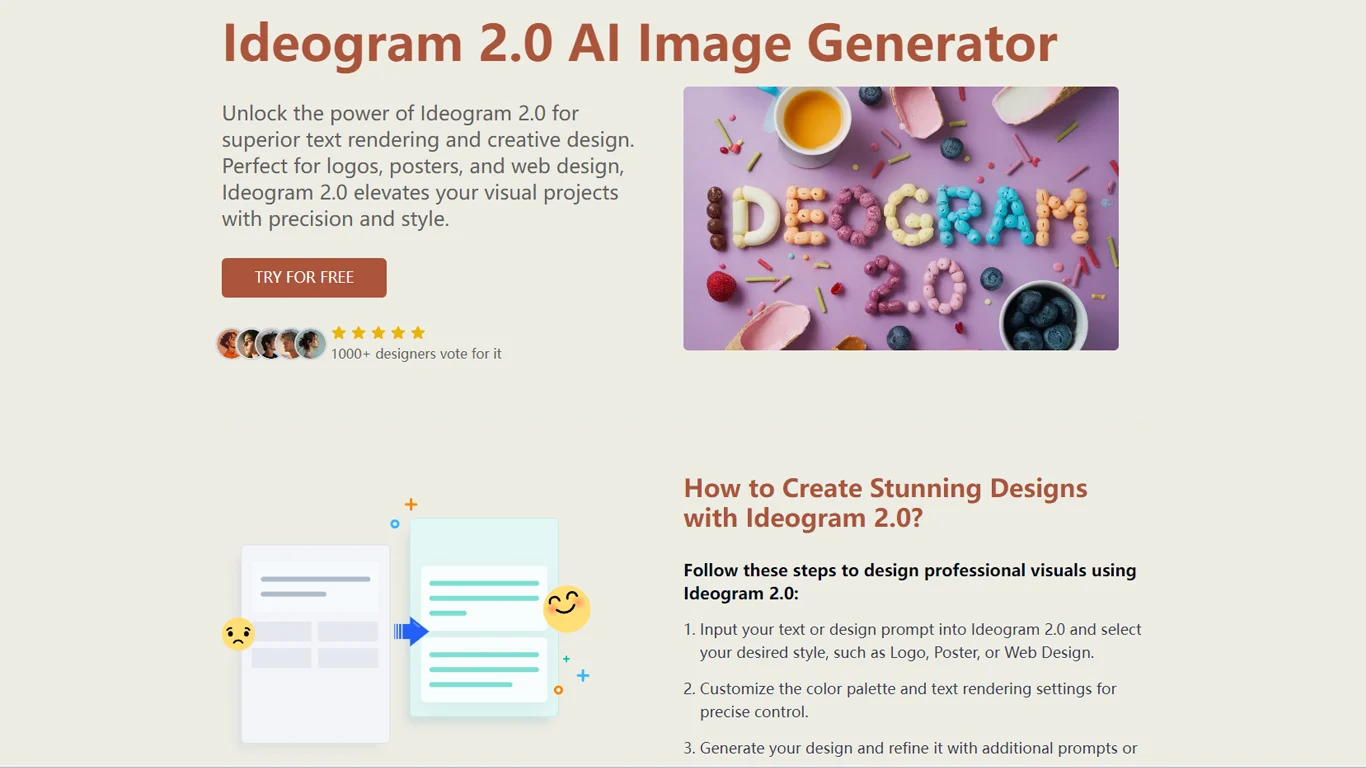 Ideogram 2.0 AI Image Generator | SaaS AI Tools