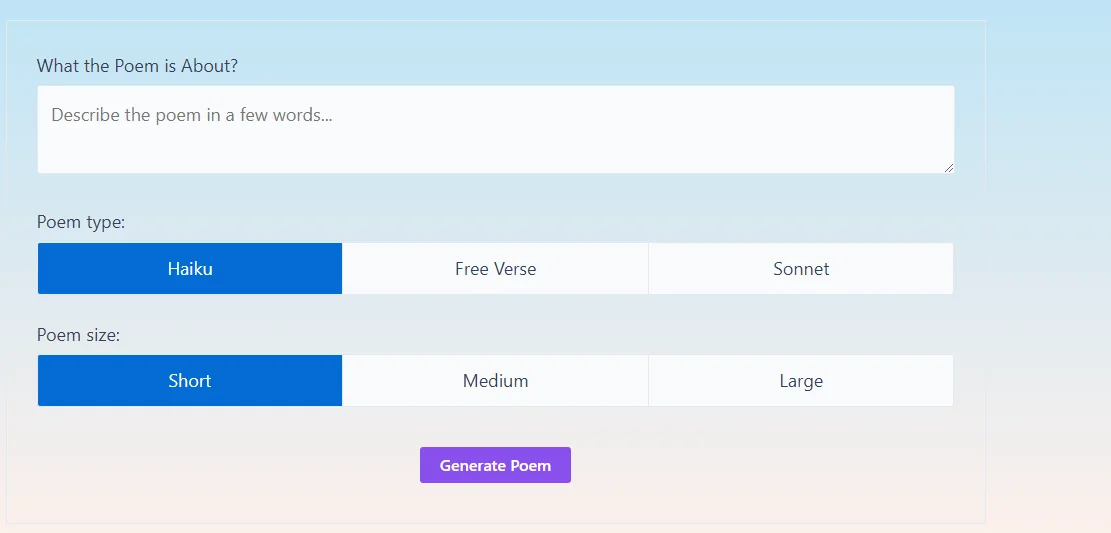 Ai Poem Generator | SaaS AI Tools