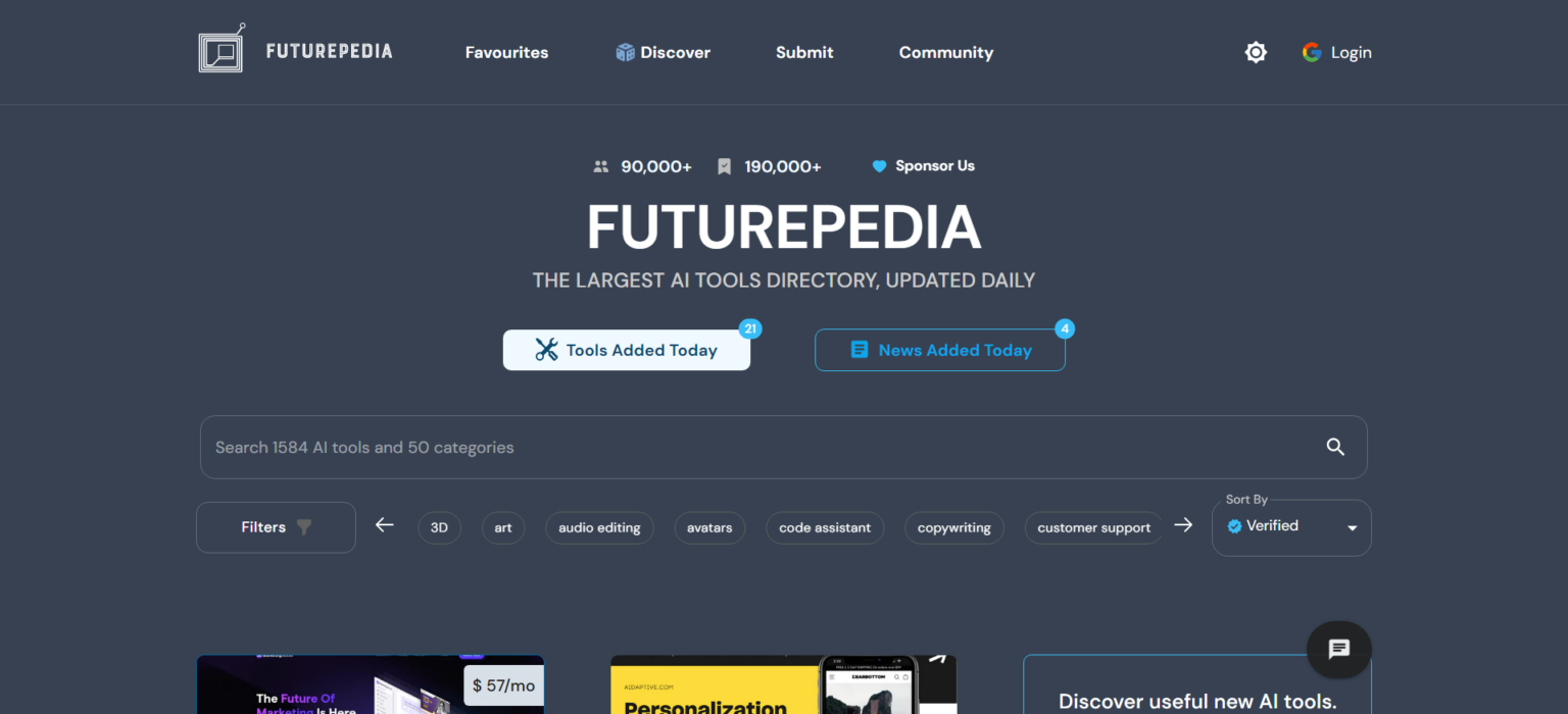 Futurepedia | SaaS AI Tools